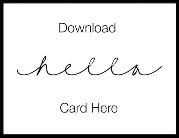 DIY Envelopes Plus Free Printable Hello Card