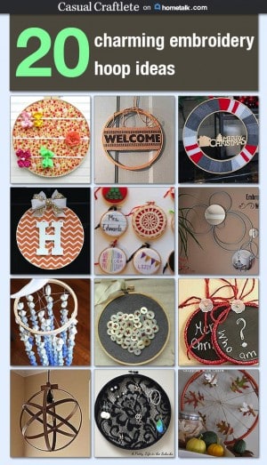 20 Charming Embroidery Hoop Ideas