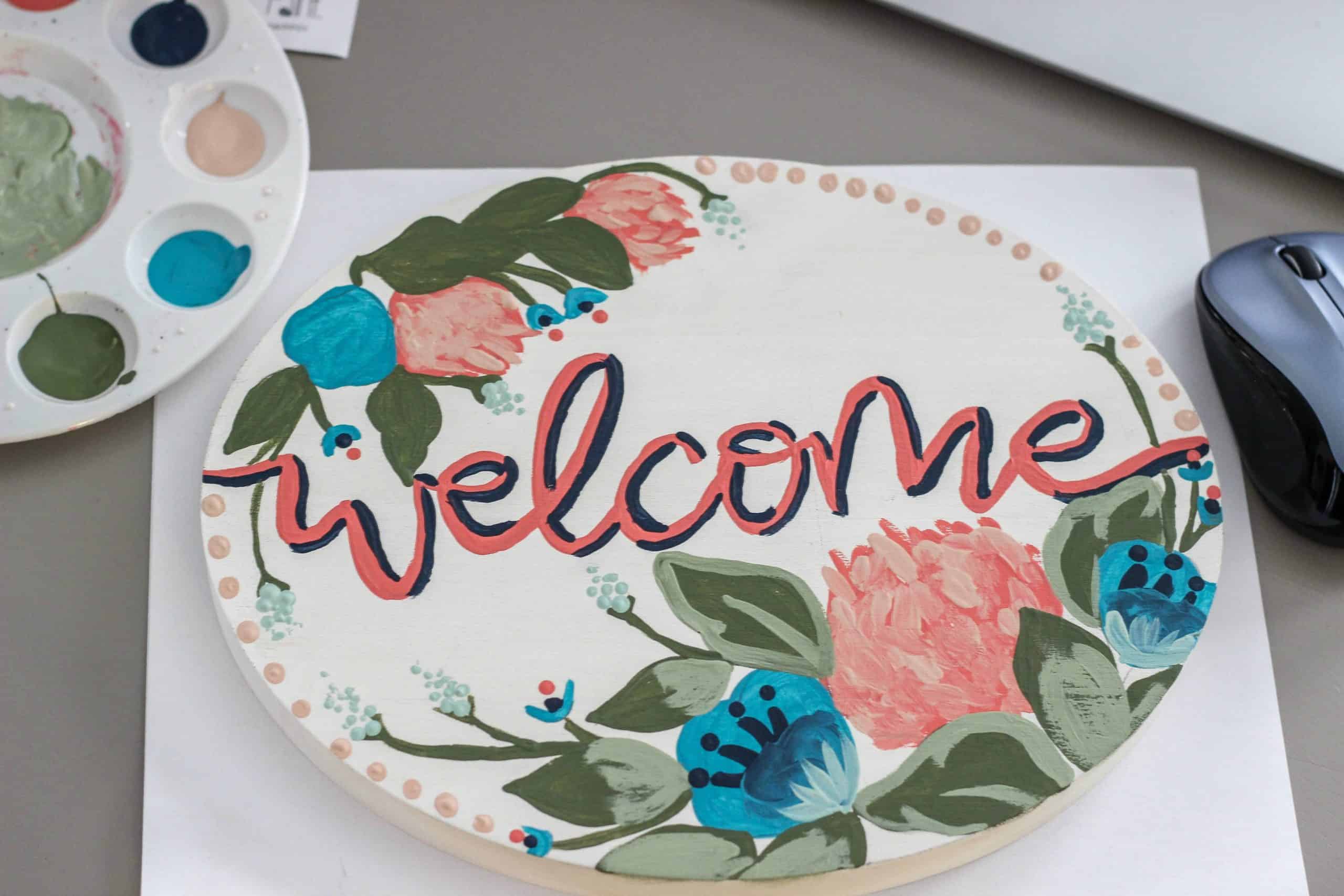 DIY Painted Wood Sign