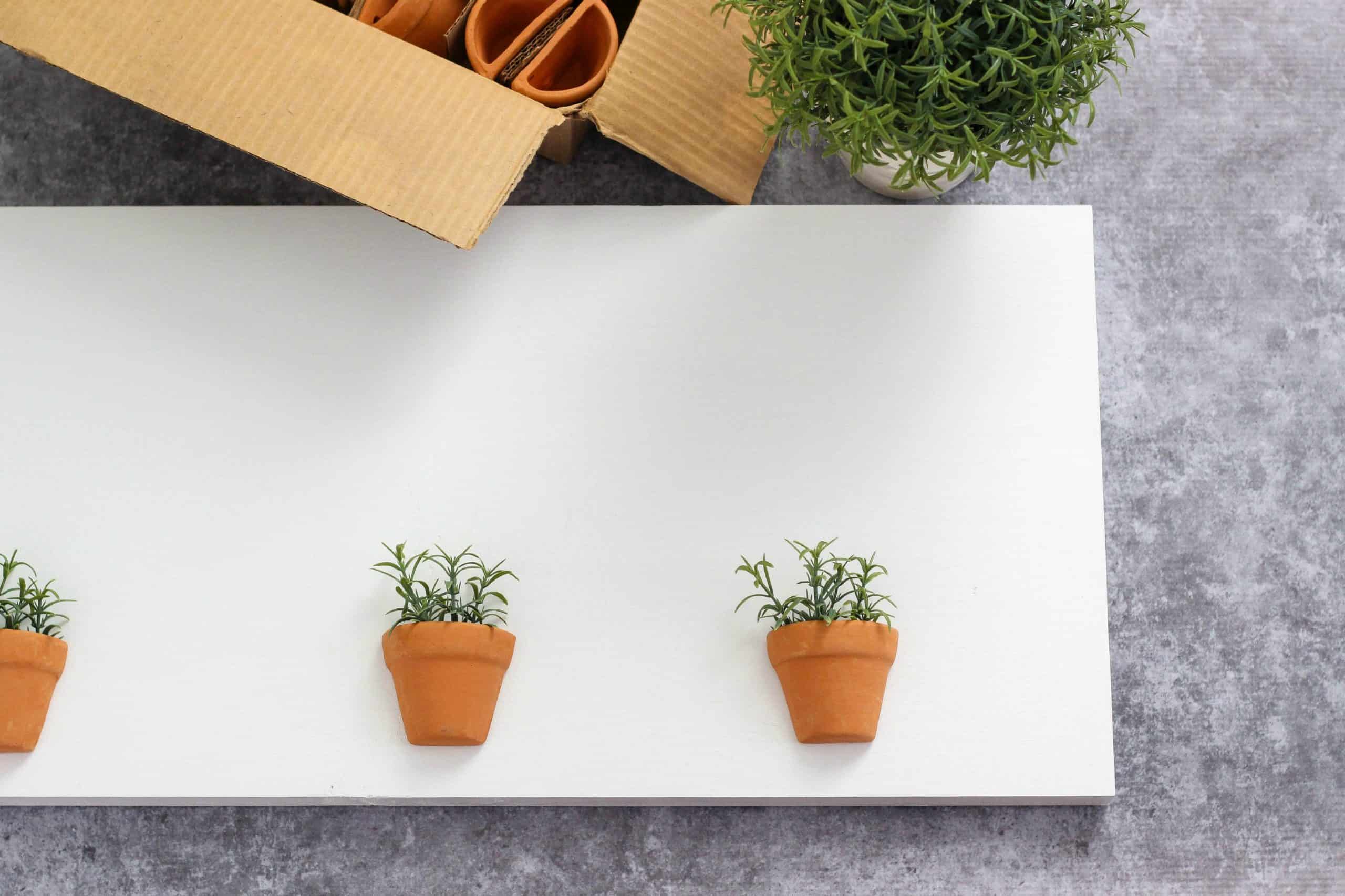 wood sign planter