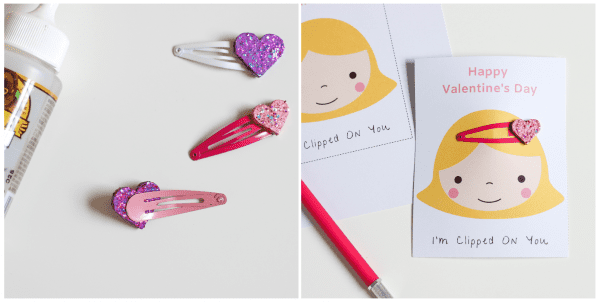 How To Make Easy Glitter Heart Hair Clips for Valentines
