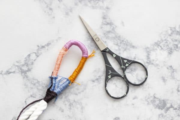 How To Make A Colorful, Fun Rope And Yarn Keychain